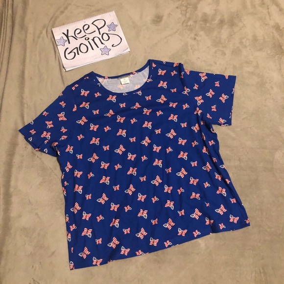 Tops | Cw Classics Red White And Blue Tee Shirt | Poshmark
